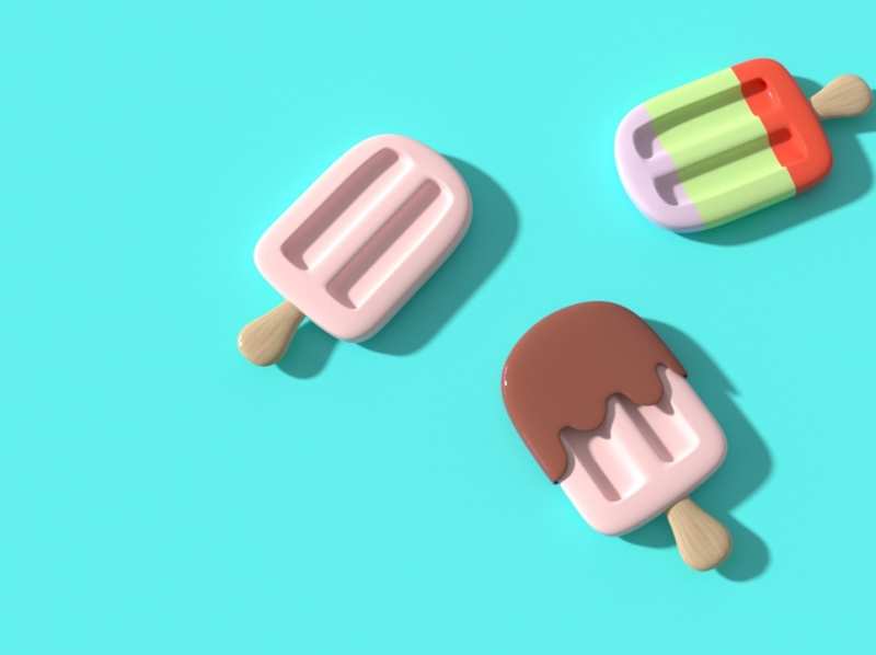 Camera 4D 《ice cream》 by Lesly on Dribbble