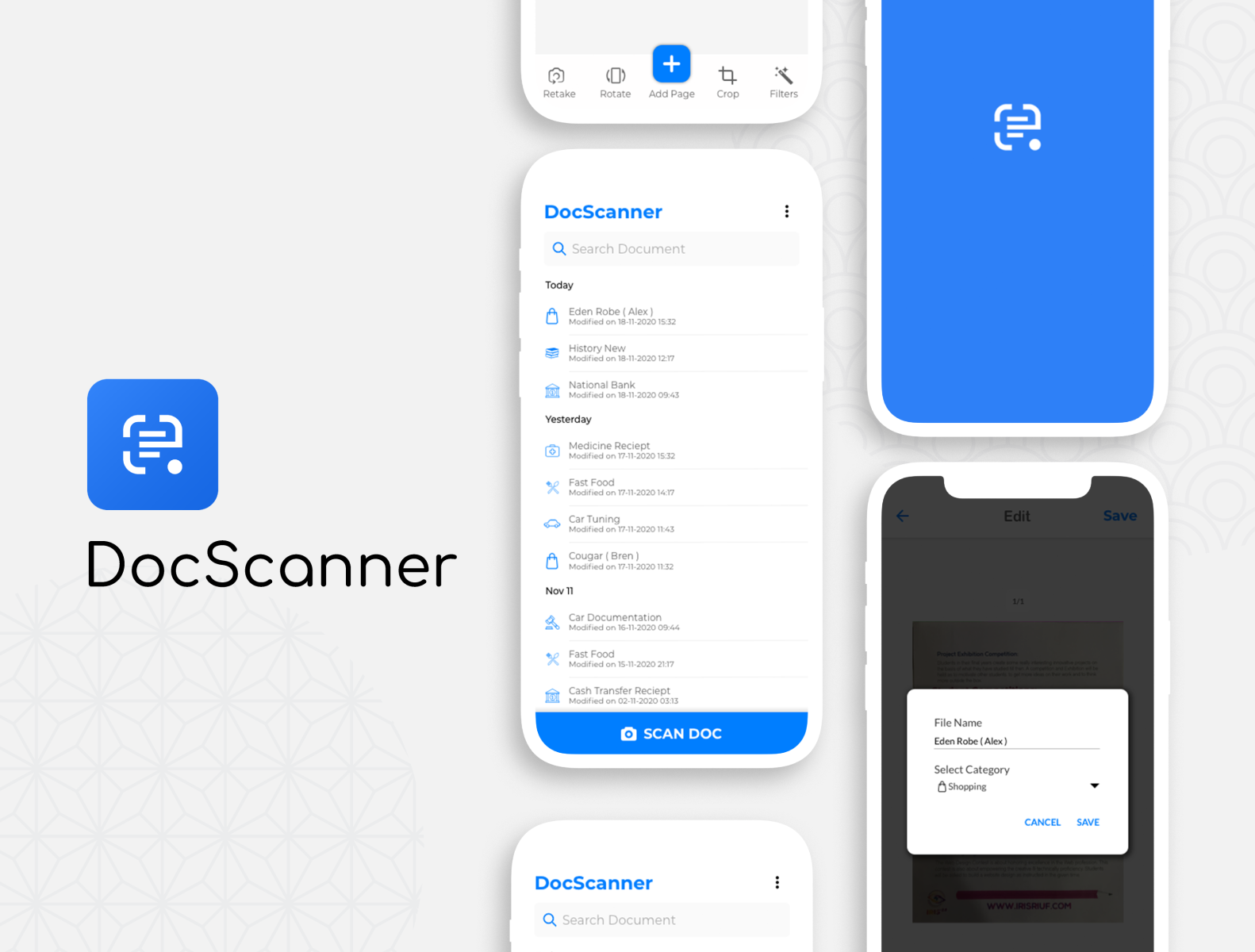DocScanner | Scan Your Documents by Muhammad Fahad Irshad on Dribbble