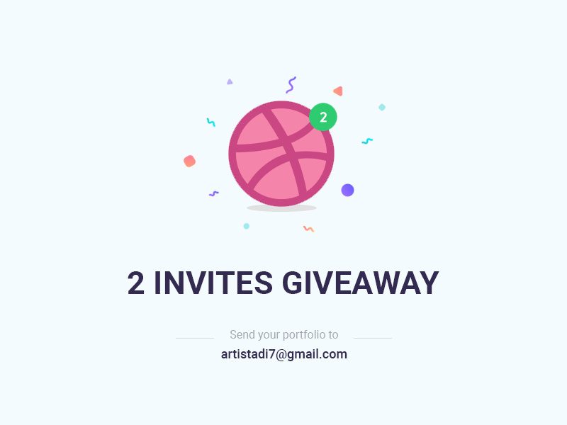 2 Dribbble Invite Giveaway by Dual Pixel™ on Dribbble