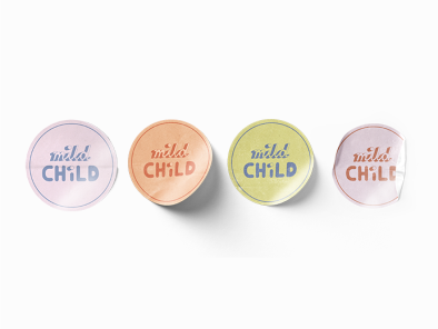 Mild Child Logo Stickers by Kate Nuelle on Dribbble