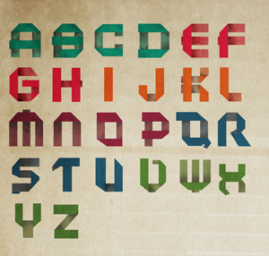 Paper Font (Completed) by Erika Mackley on Dribbble