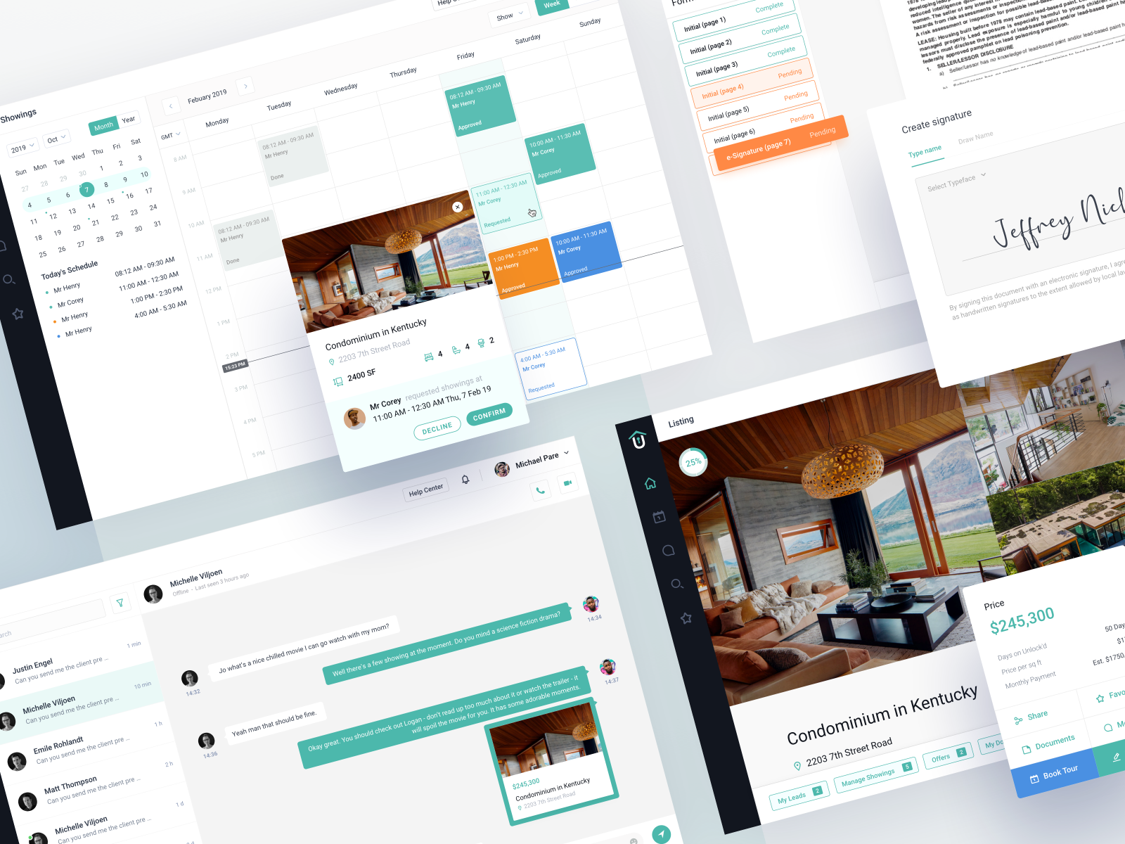 Unlock'd Dashboards Design - Real Estate by Novateus on Dribbble