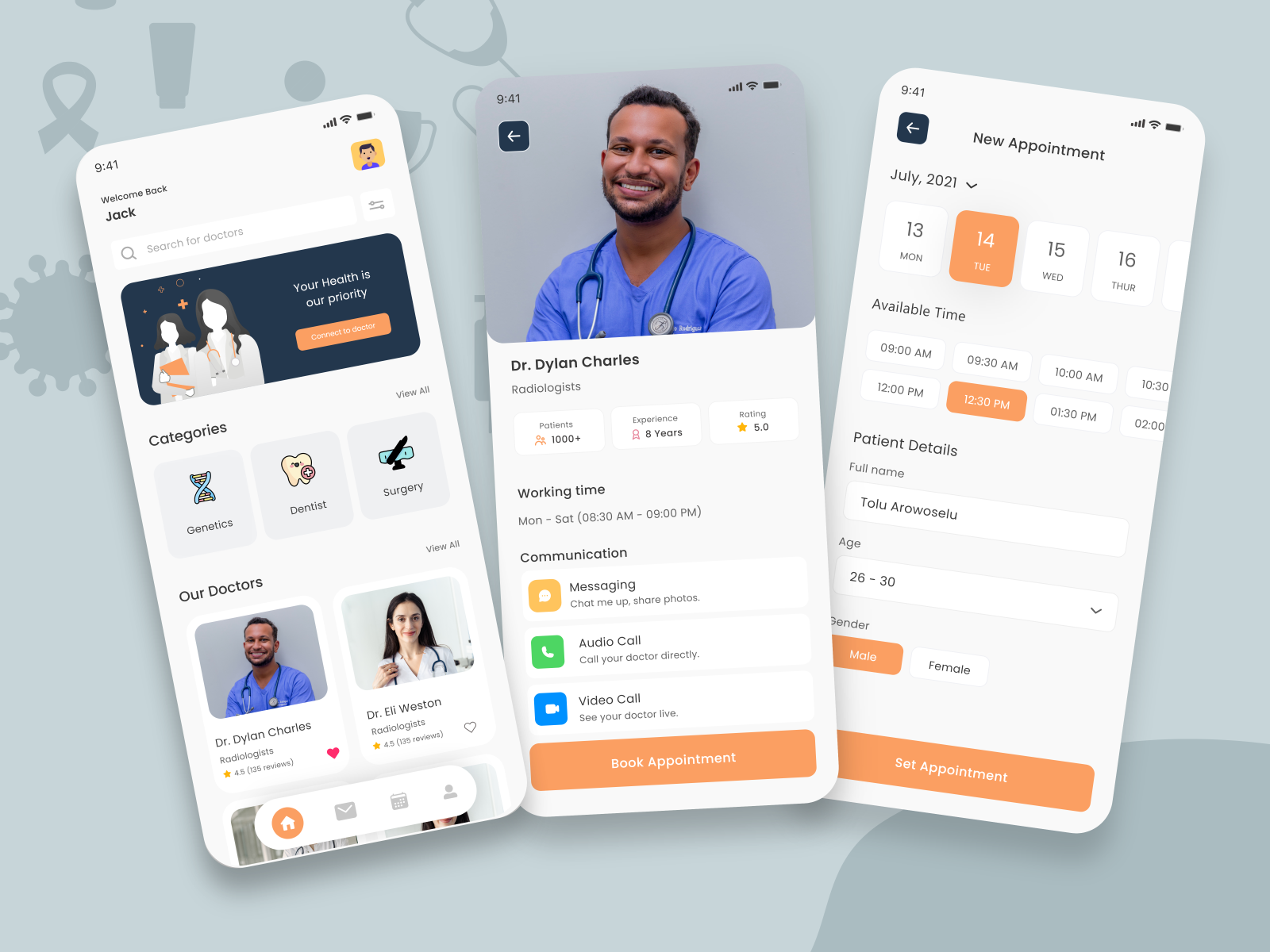 Medical Mobile App Design by Hexalitics Technology on Dribbble