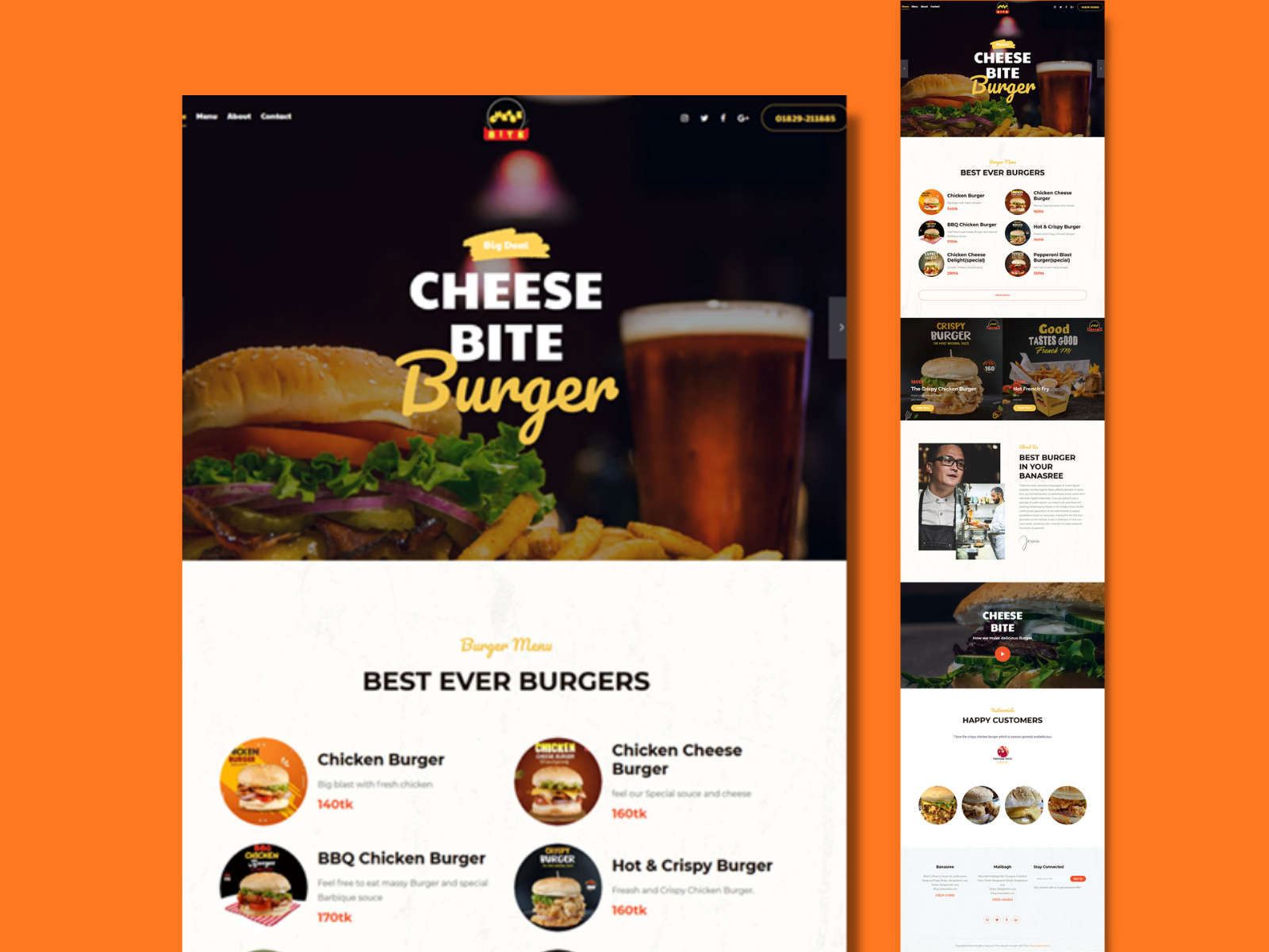 Food-order web design by MD Waliul Islam Nohan on Dribbble