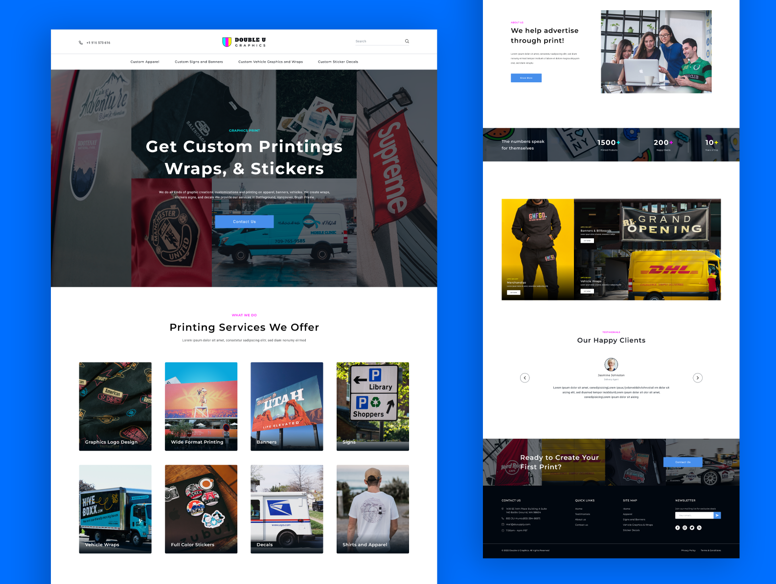 Graphics Printing - Website by Karthik on Dribbble