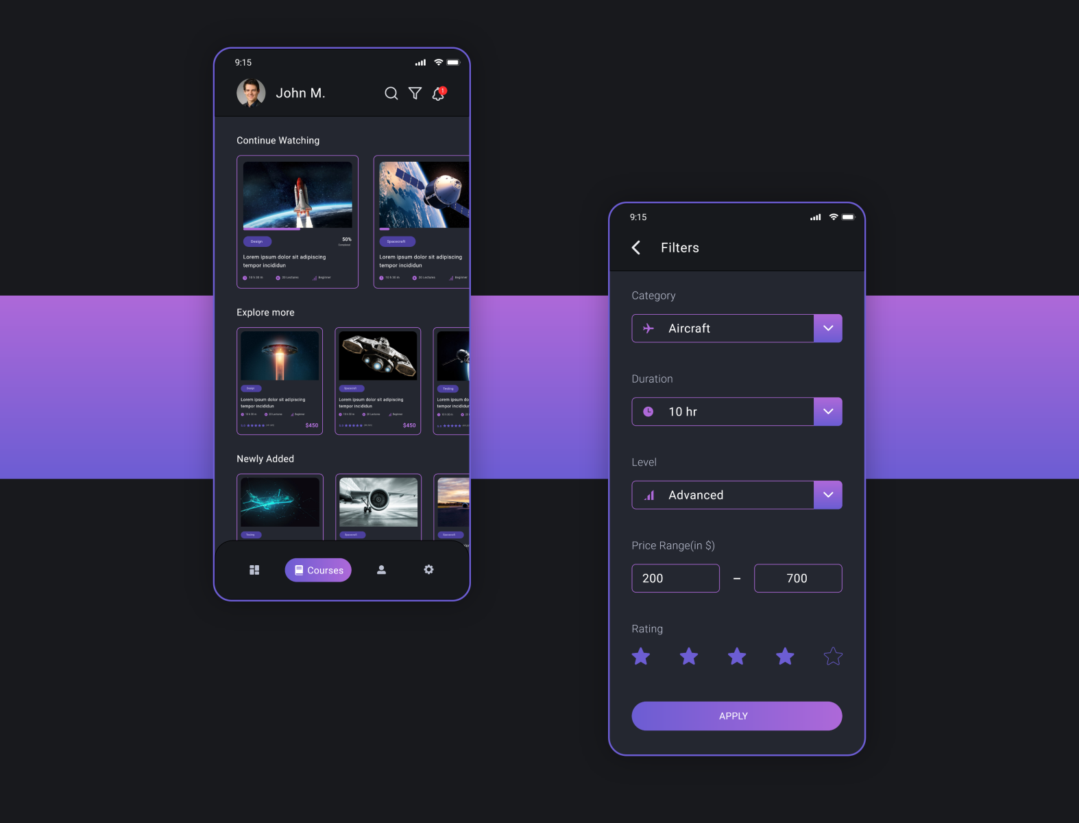 Aerospace - UX/UI by Karthik on Dribbble