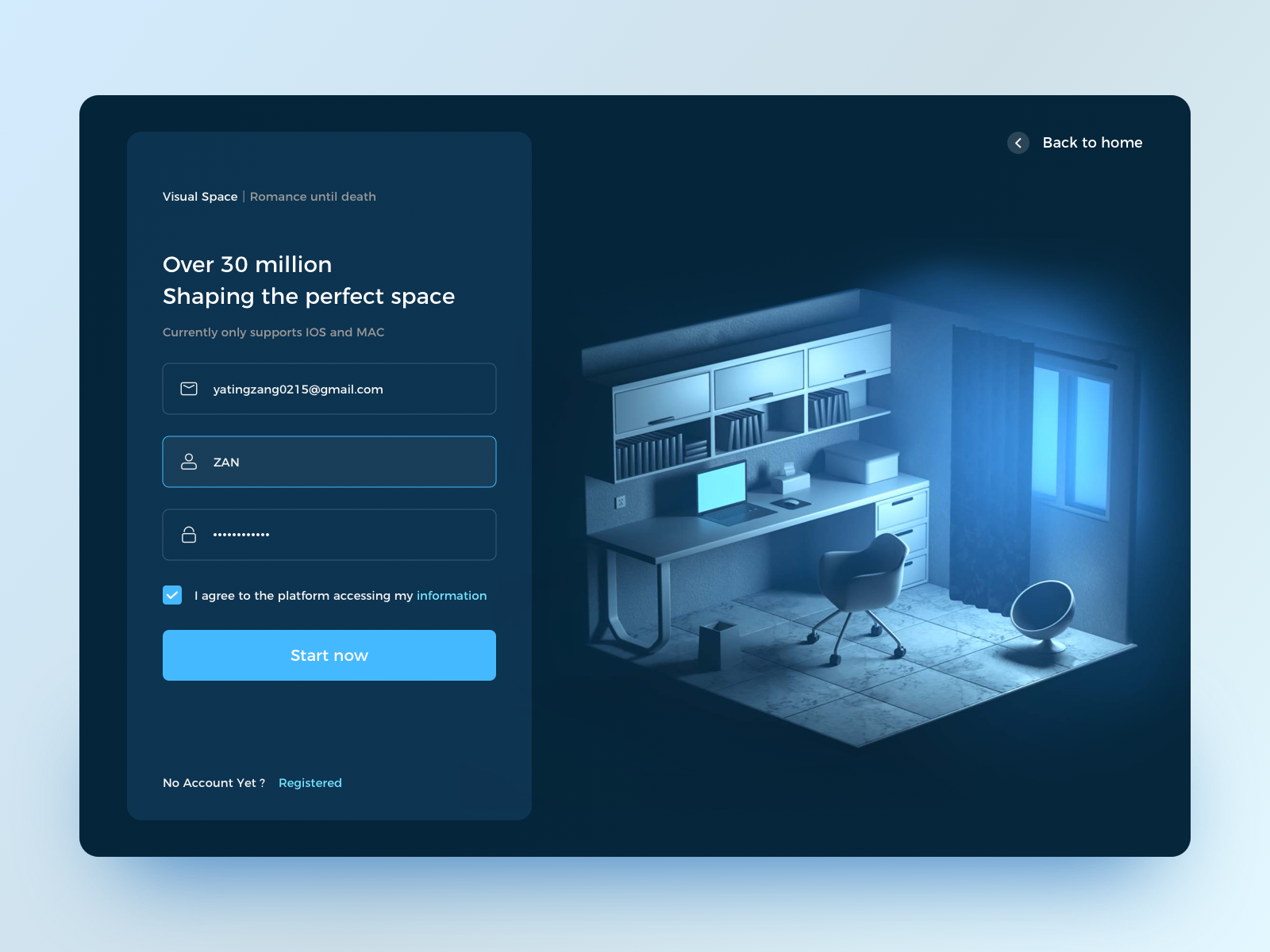 Login Page by ZAN on Dribbble