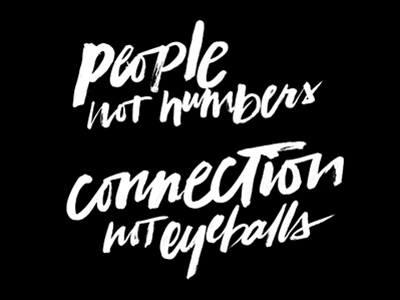 People, not numbers by Amber Morgan on Dribbble