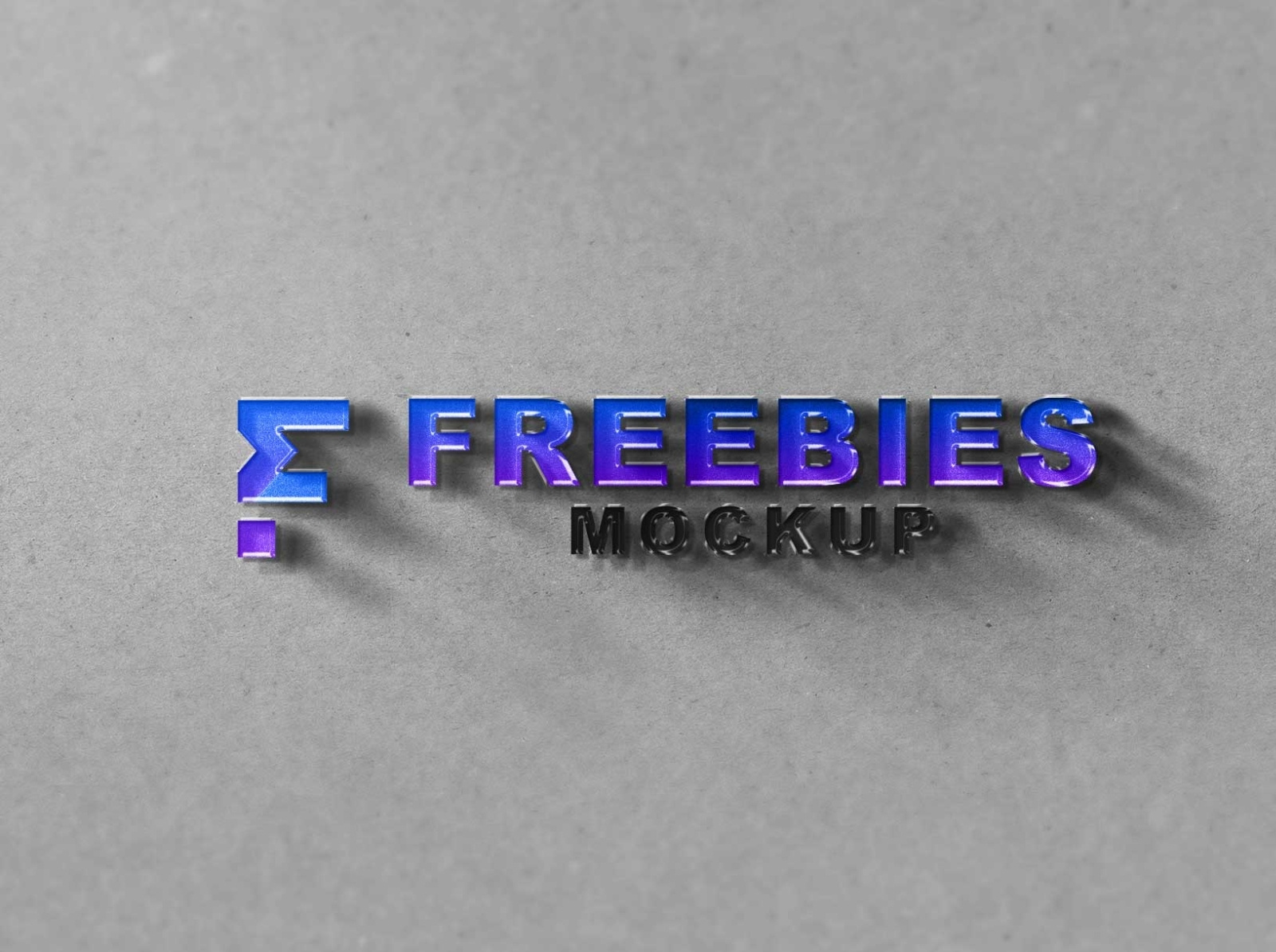 Plastic 3D Freebies Logo Mockup by Srishty Dhawan on Dribbble