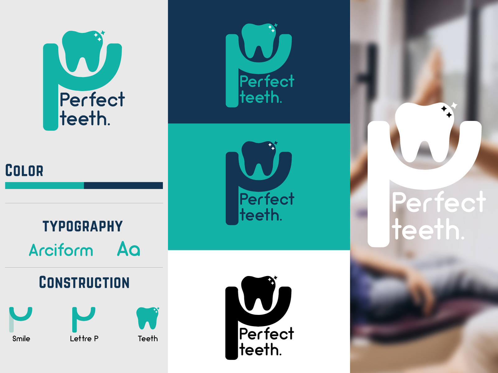 Perfect teeth logo by Zone Art on Dribbble
