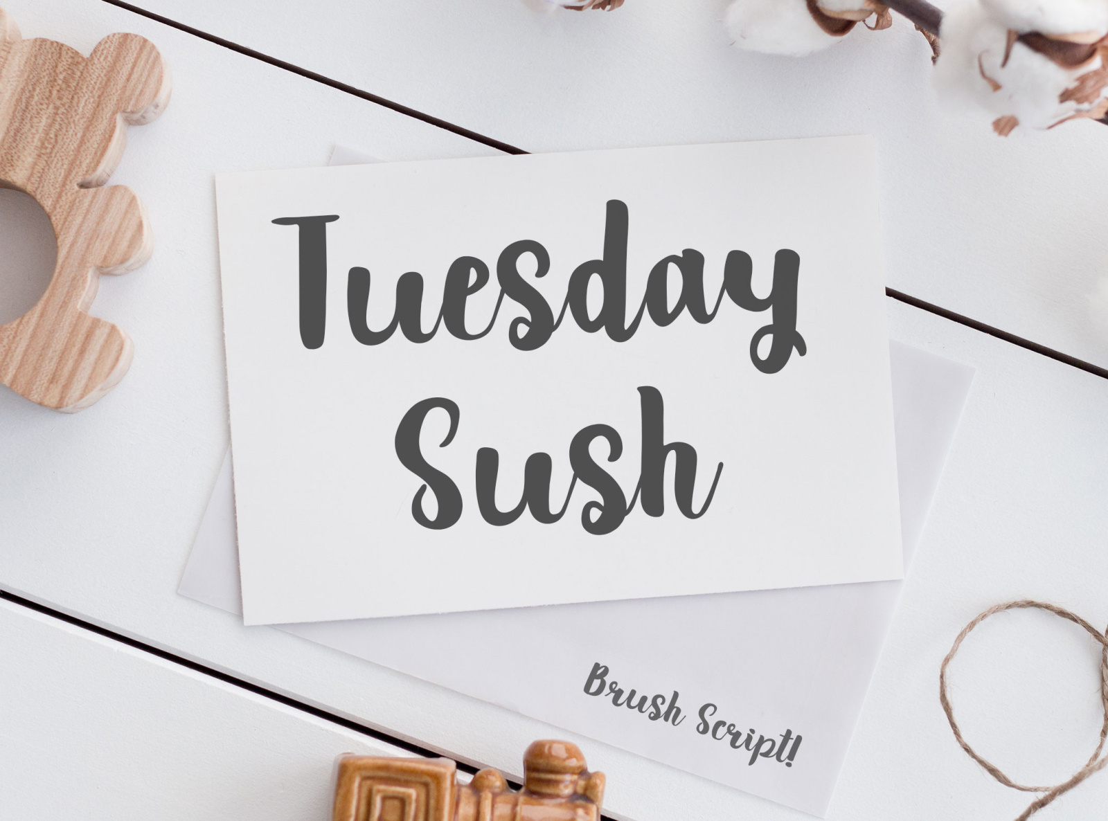 Tuesday Sush - Brush Script Font by Dasagani Ramesh on Dribbble