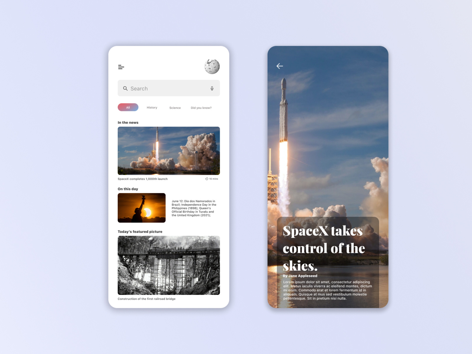 Wikipedia Redesign by Julian Harrington on Dribbble