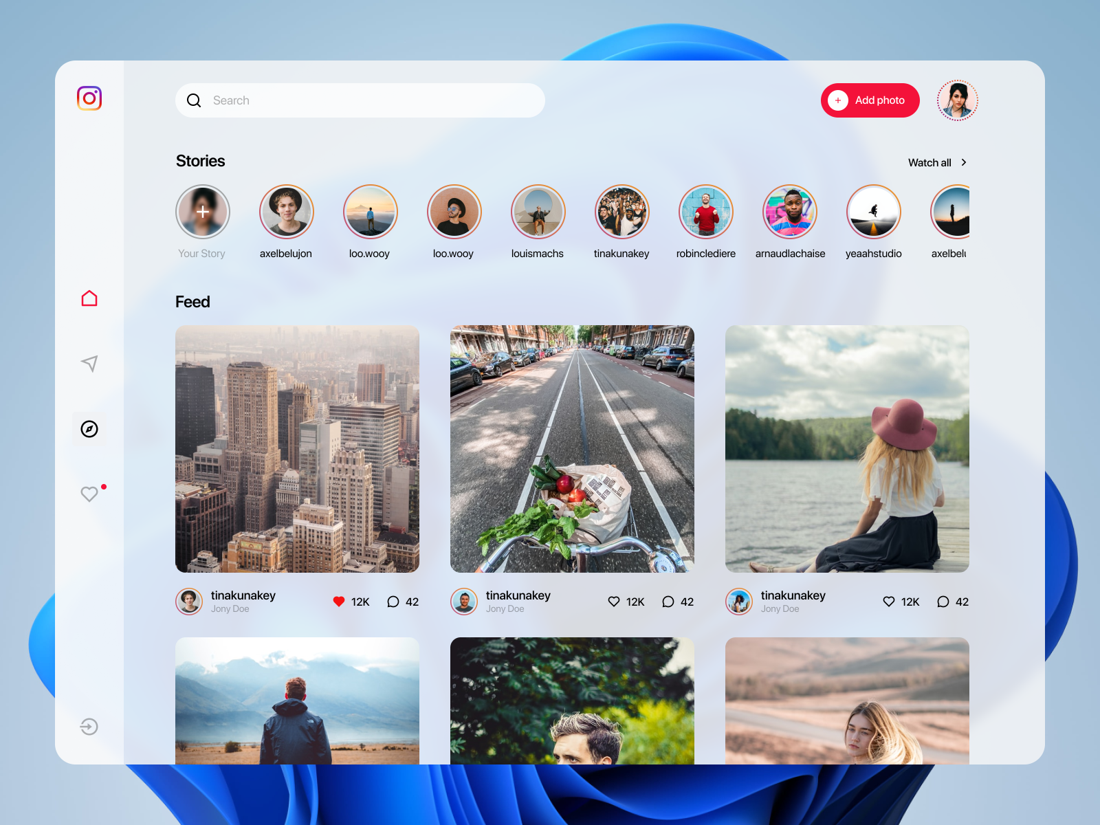 Instagram Redesign concept 2021 by Azizbek Tolibov on Dribbble