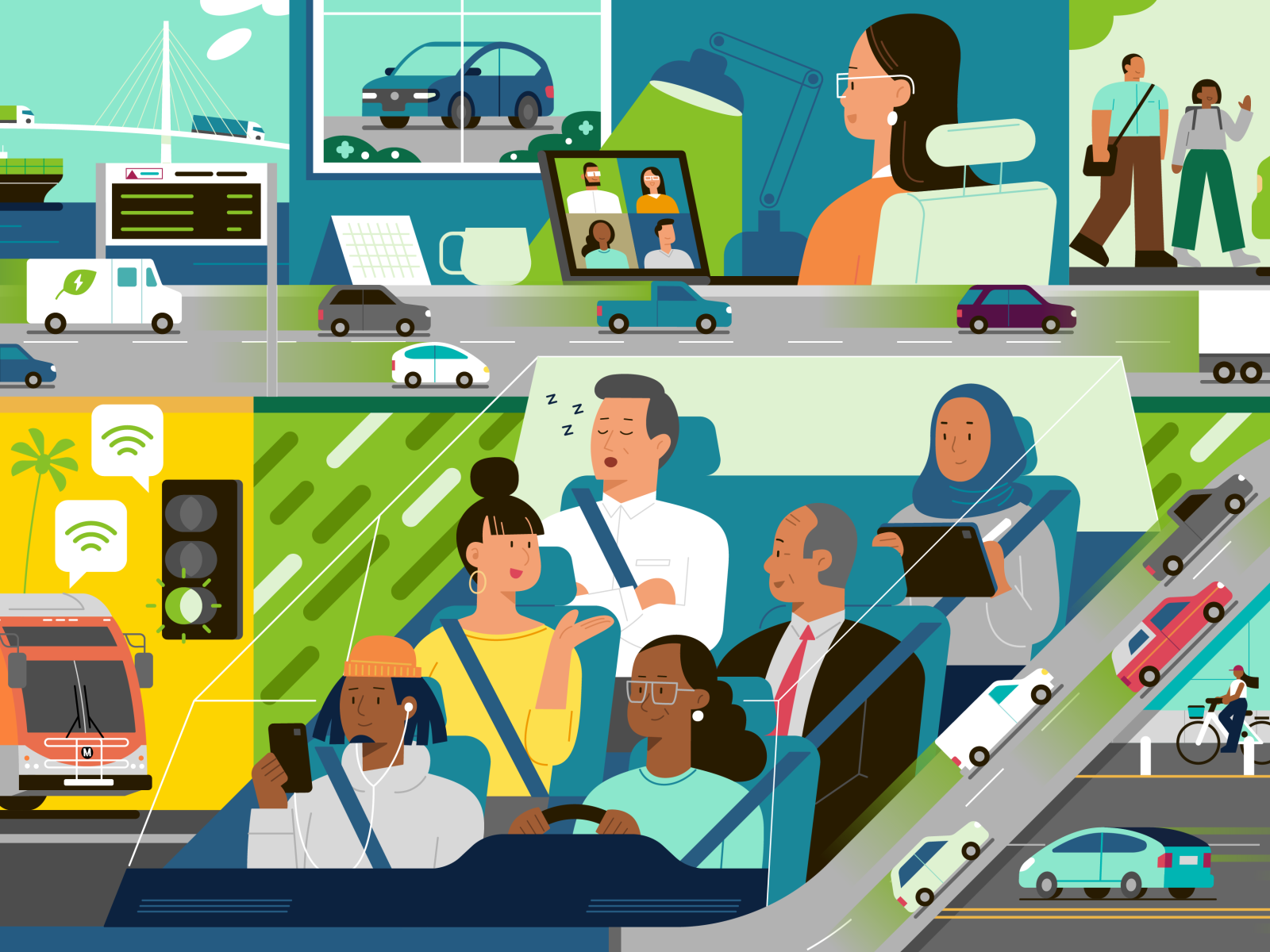 LA Metro: Less Congestion by Down the Street on Dribbble