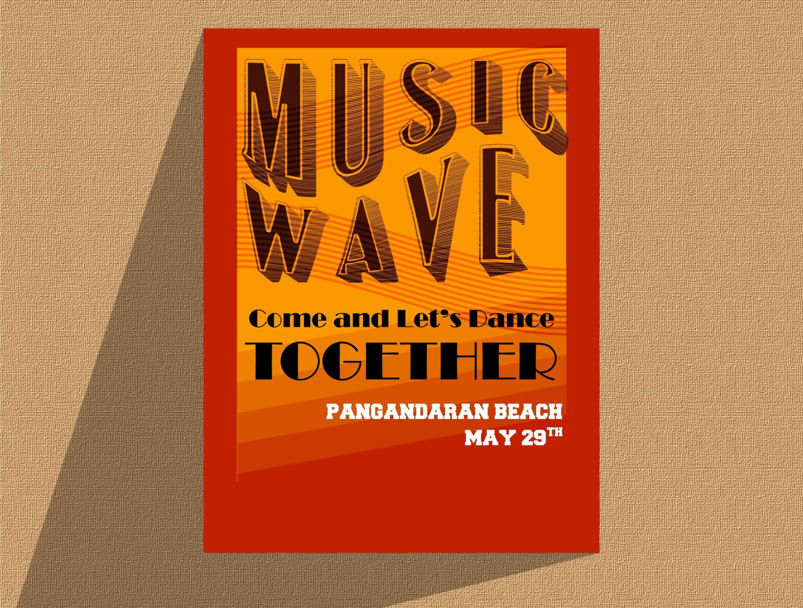 Music Wave Poster by Dede Puad Mansur on Dribbble