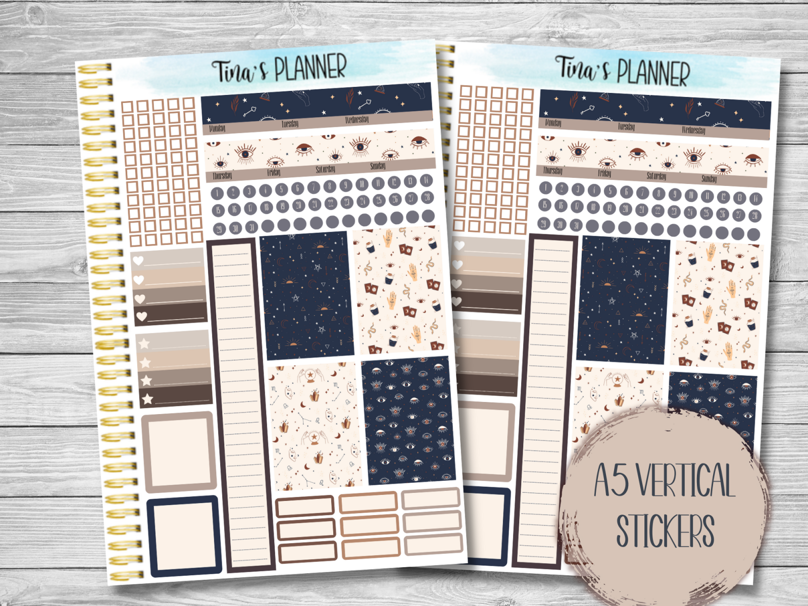 Falls Feels Vertical Functional Planner Stickers by Tina's Creations on ...