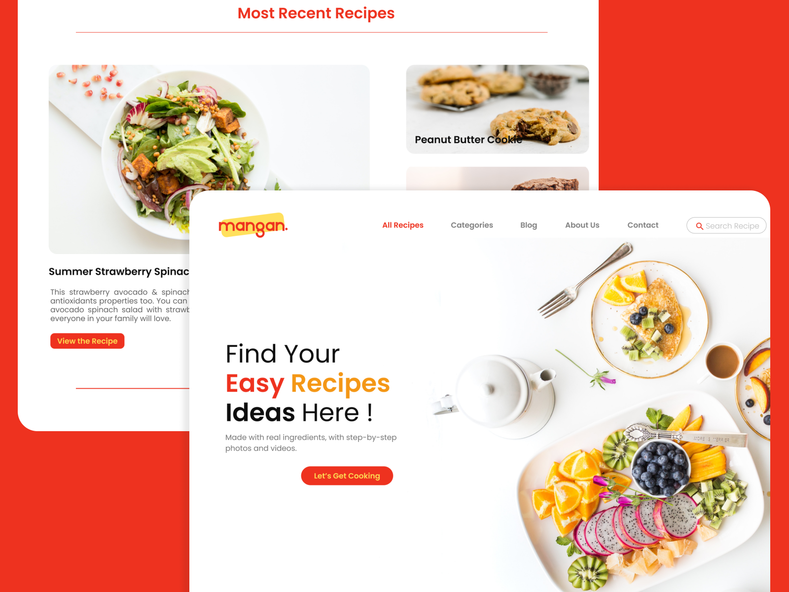 Web Food Recipe UI Concept by Desta Aditya on Dribbble