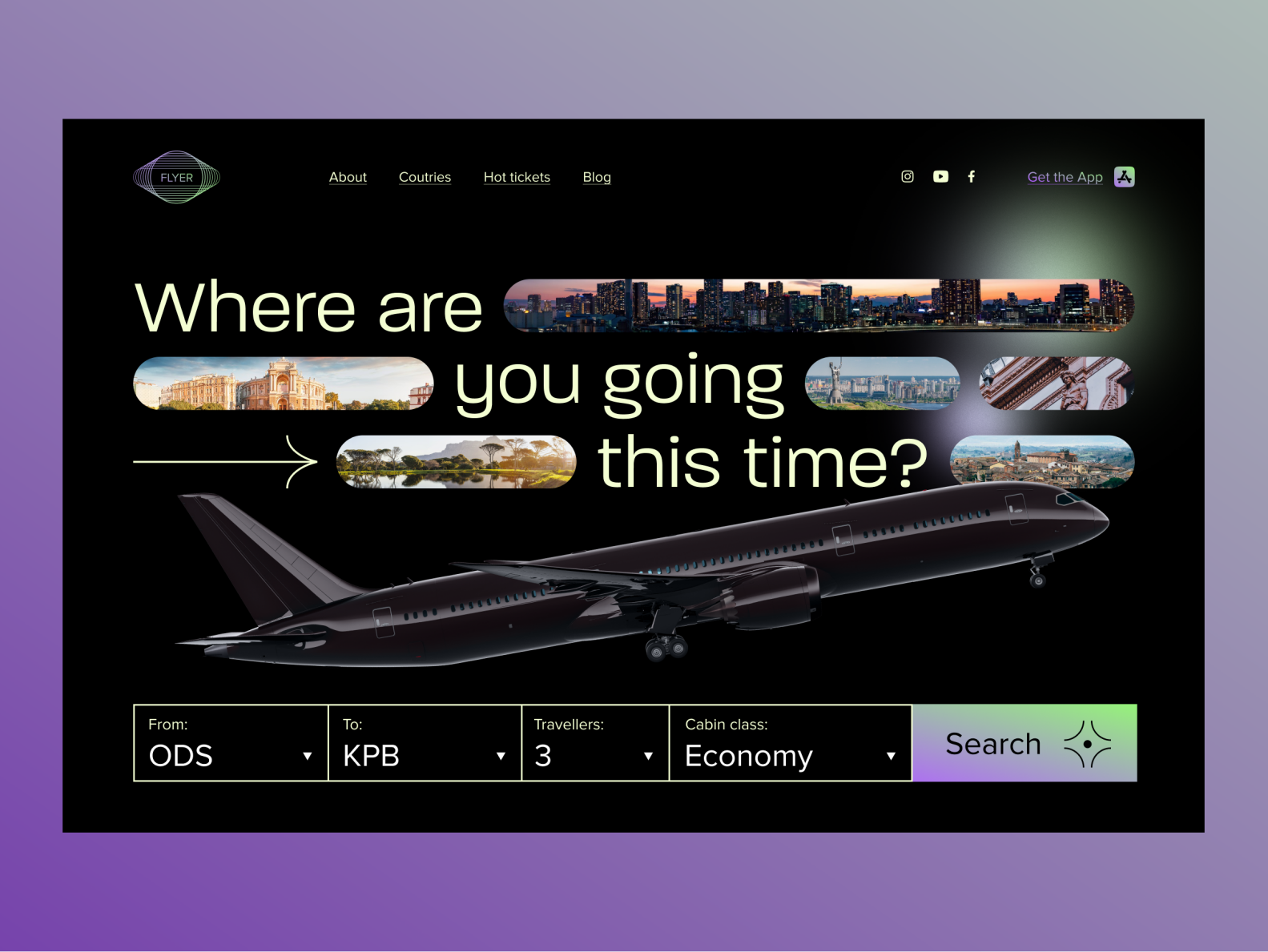 FLYER — Plane Tickets Website by Clickable Design for Clickable Agency ...