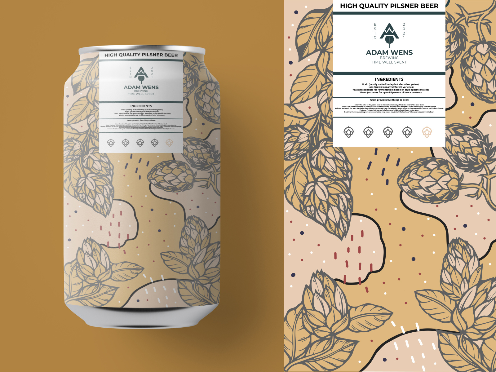Beer can design by Adnan_Branding on Dribbble