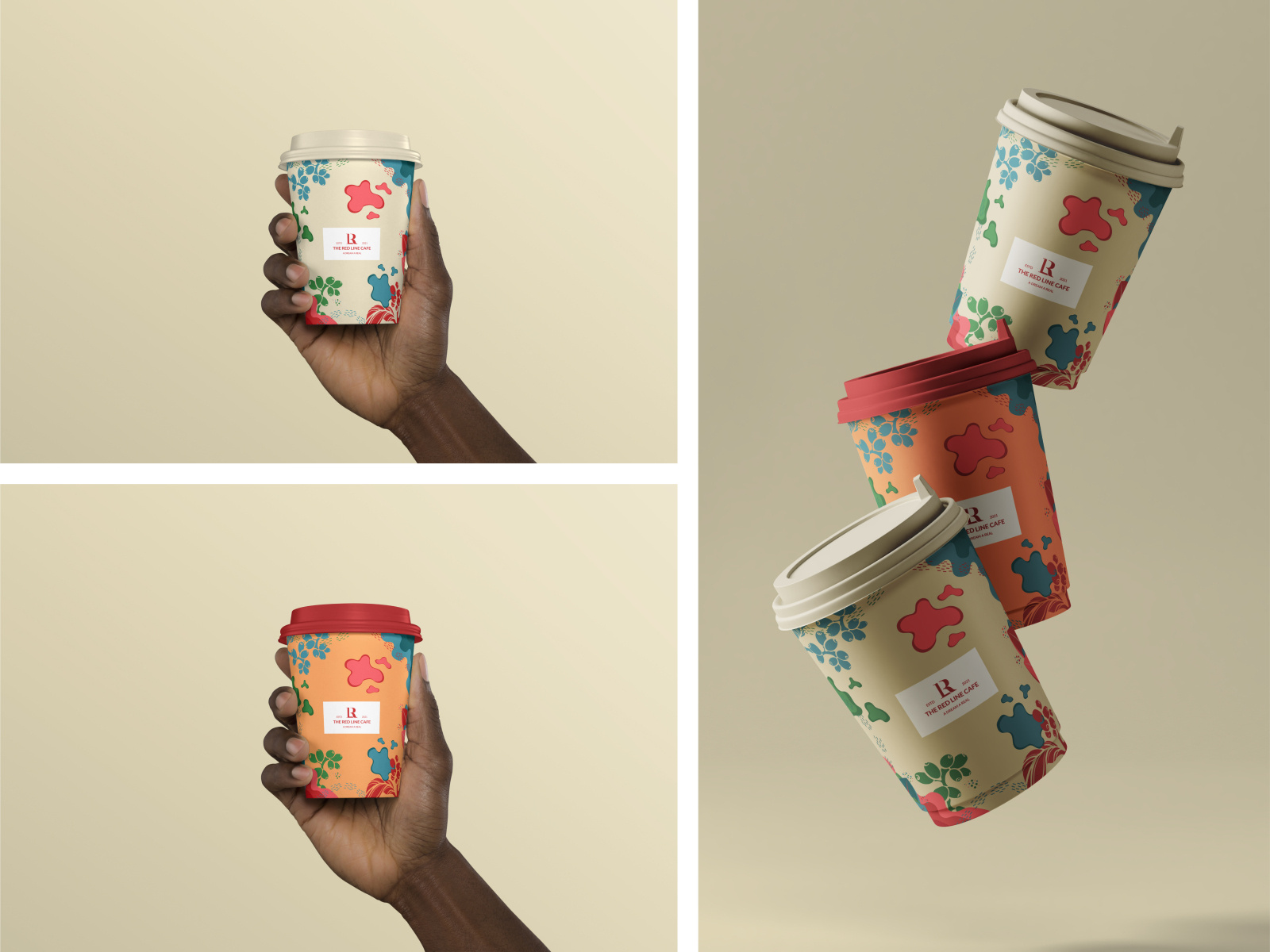 Coffee Cups Packaging by Adnan_Branding on Dribbble
