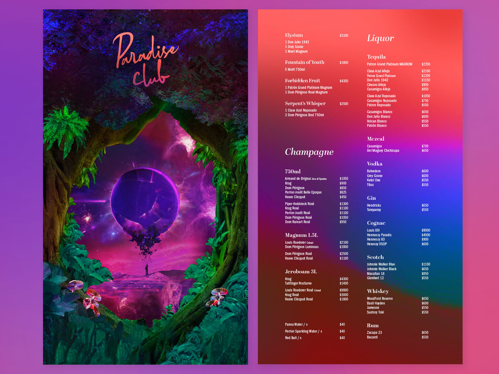 Paradise Club Bottle Menu Update By Nat Nud On Dribbble paradise-club-bottle-menu-update-by-nat-nud-on-dribbble