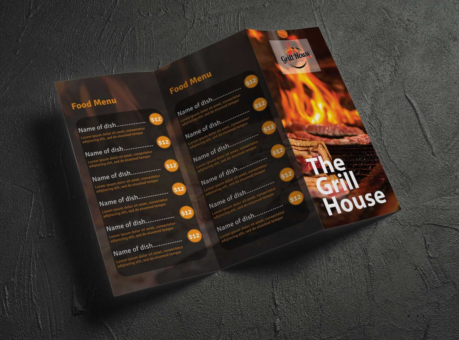 Food Menu Brochure Design Template by Muskan on Dribbble