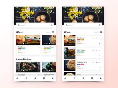 Home iOS App Screen (Resturant) by Moslim Uddin on Dribbble