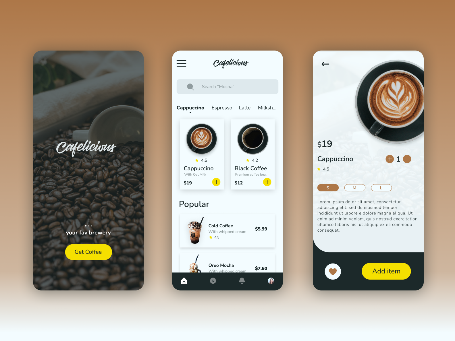 Coffee App by Ruma Kumari on Dribbble