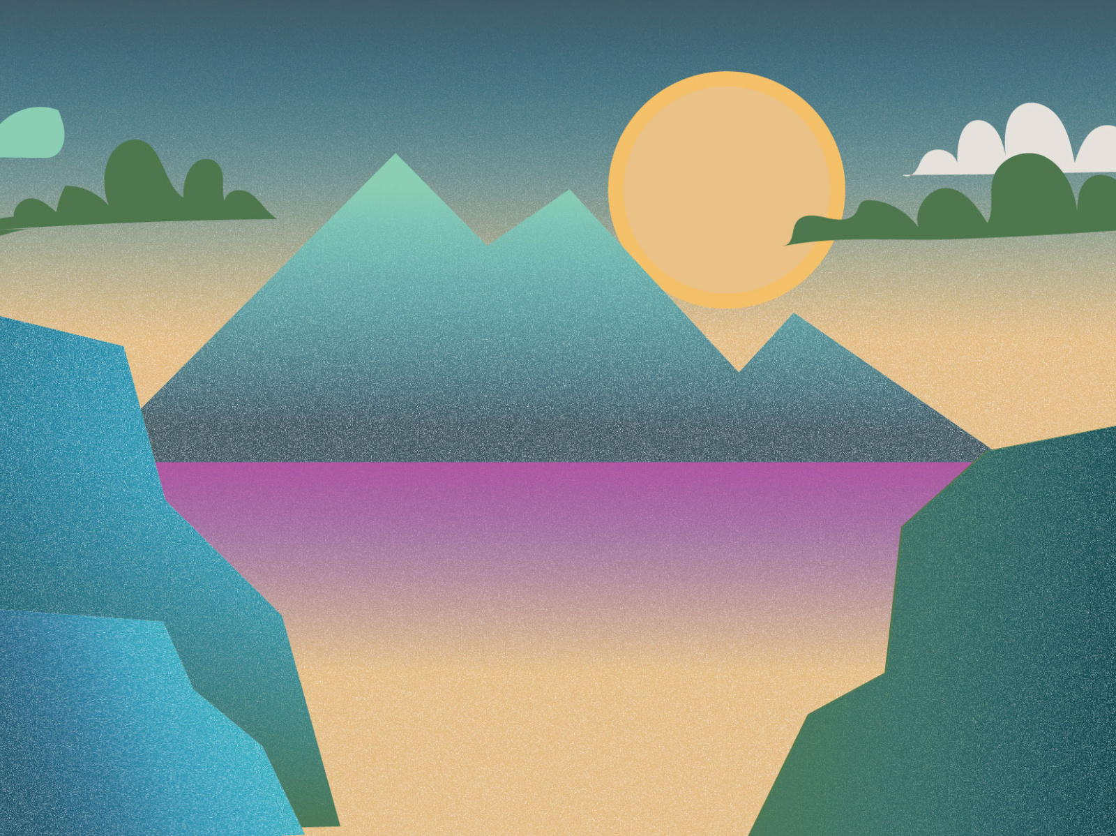 Pink Lake by Andrea Taruc on Dribbble