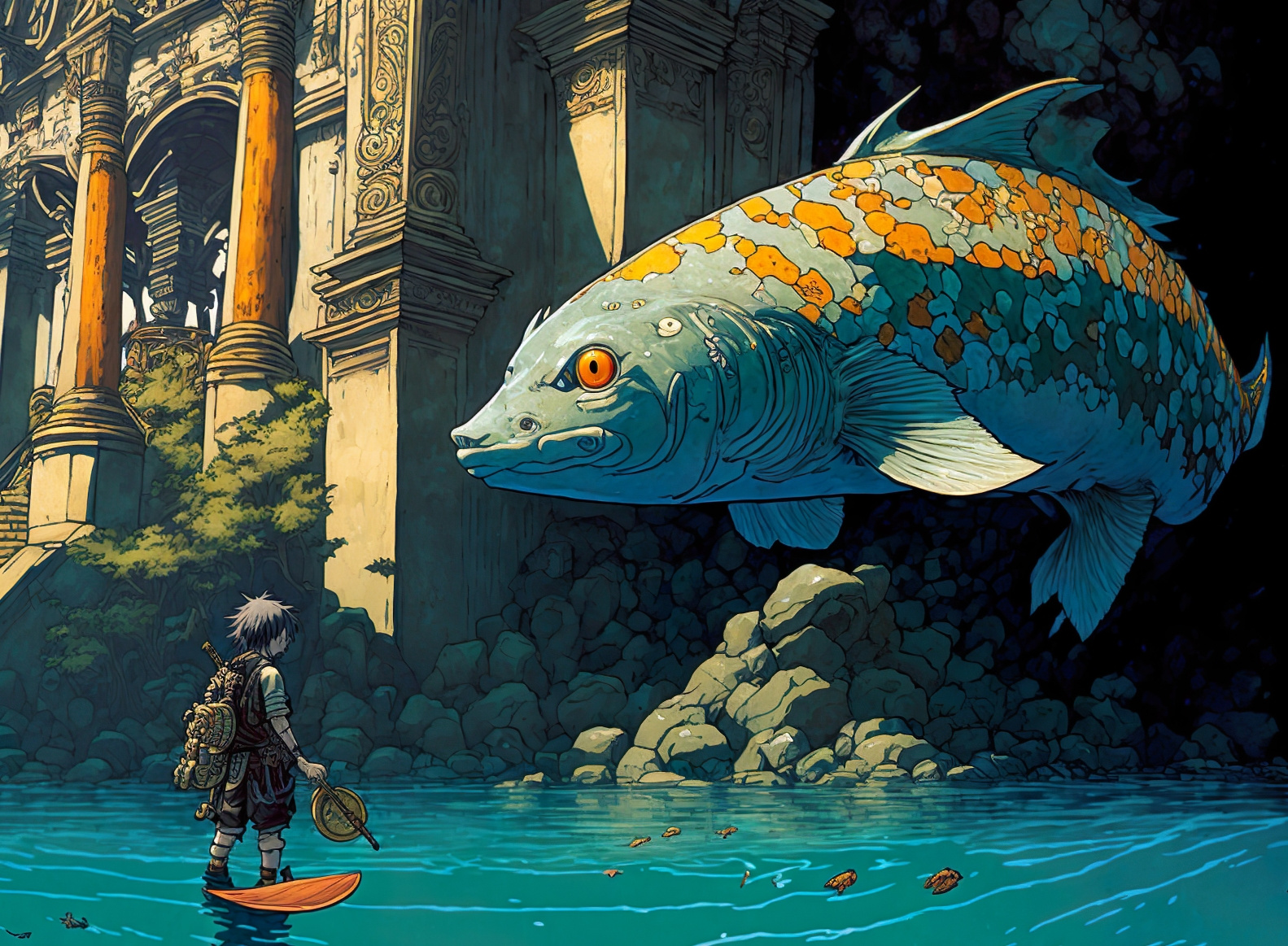 Giant Fish 1 by Julian Haddad on Dribbble