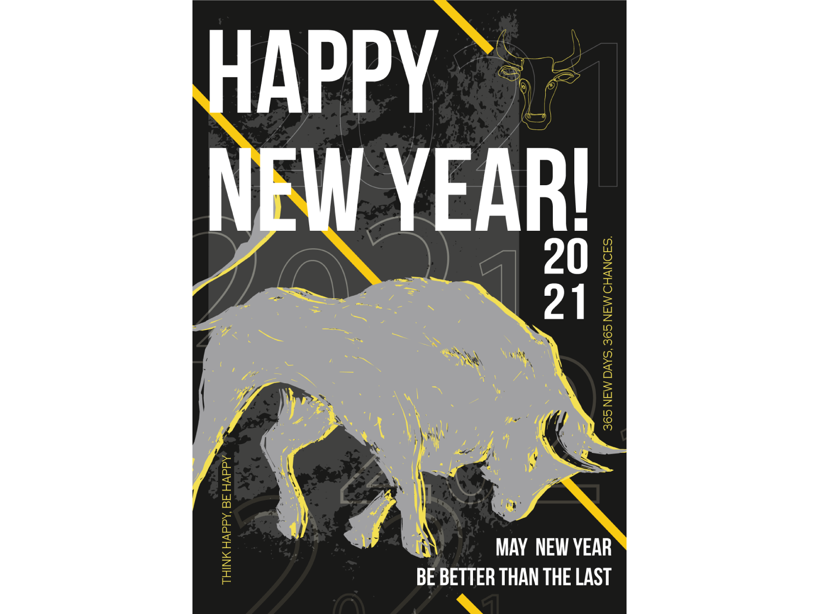 Happy Nev Year by Pavel Lomaka on Dribbble