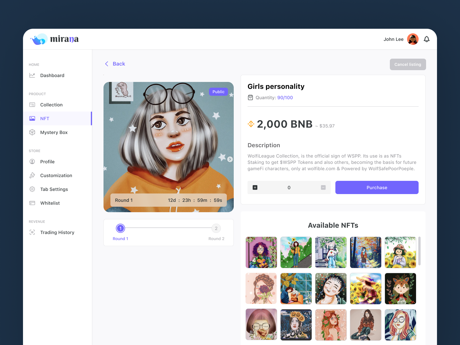 NFT Round by Ricky Lee on Dribbble