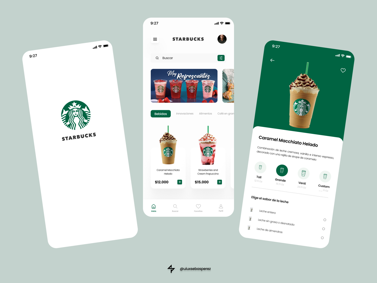 Coffe Shop - Starbucks Redesign by Sebastián Pérez on Dribbble Coffe Shop - Starbucks Redesign by Sebastián Pérez on Dribbble