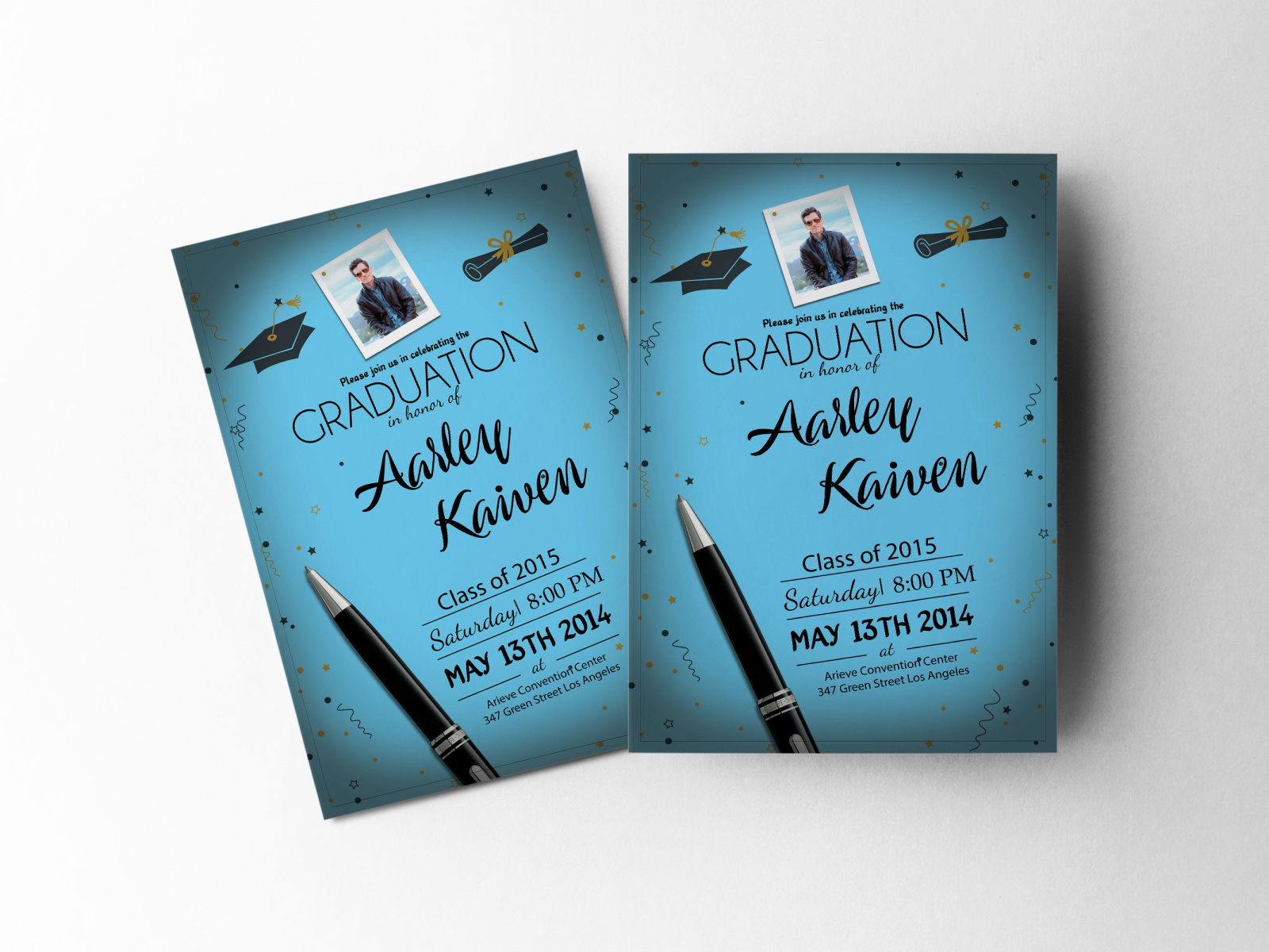 Graduation Ceremony Invitation Design Template by Neha Sharma on Dribbble