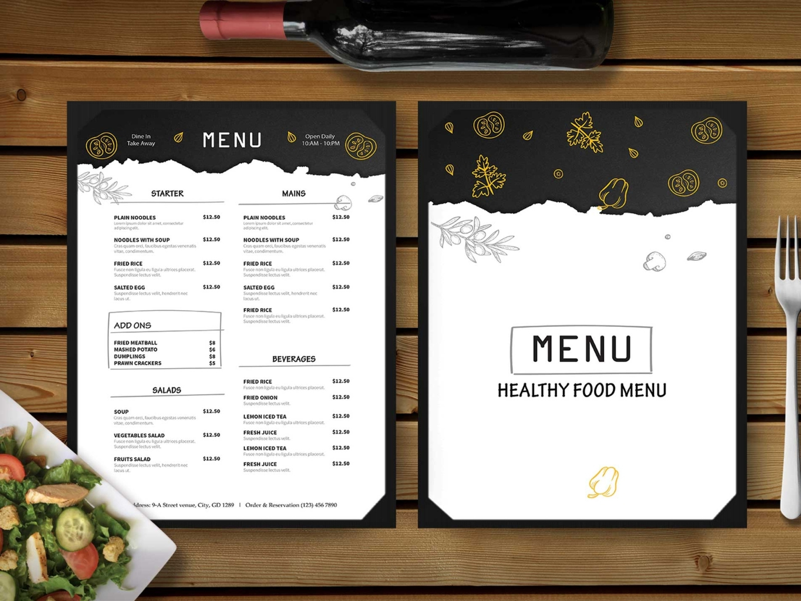 Healthy Restaurants Menu