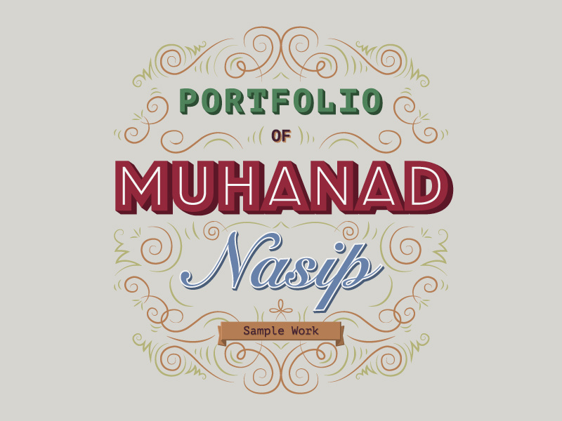 Portfolio Cover by Muhanad Nasip on Dribbble