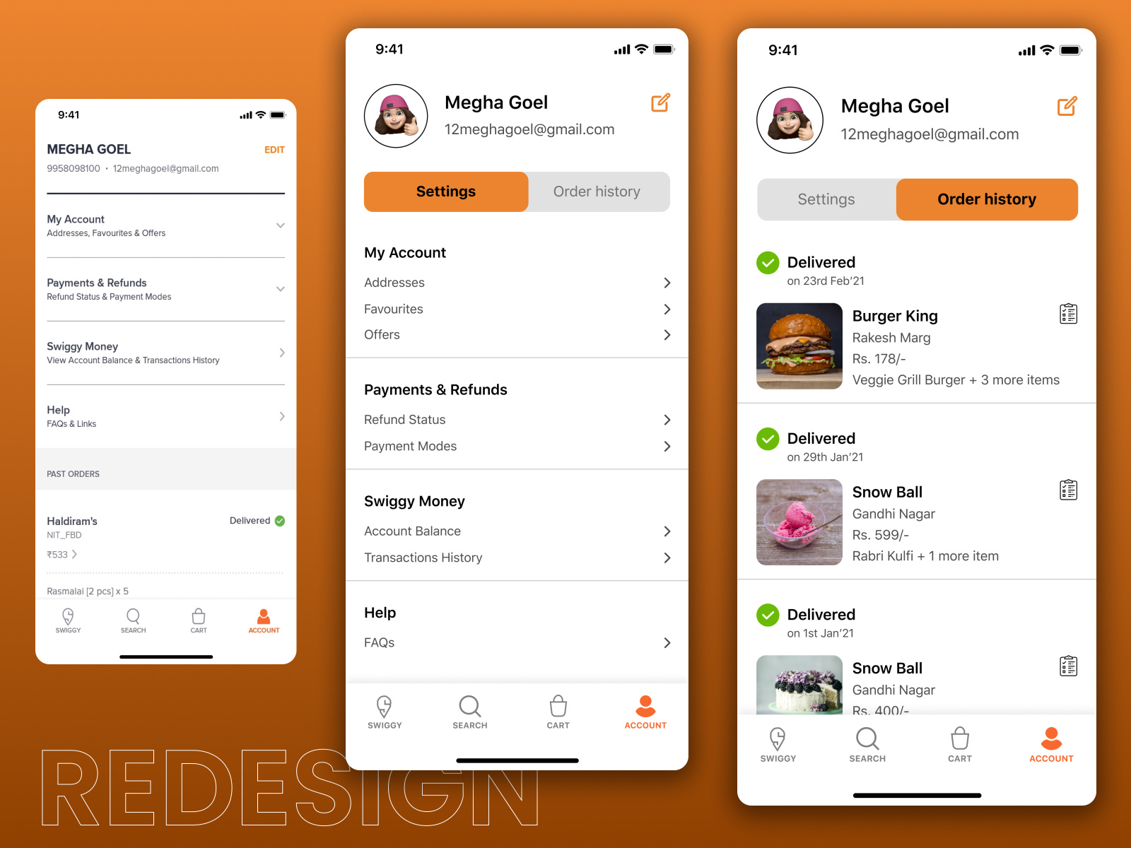 Settings UI by Megha Goyal on Dribbble