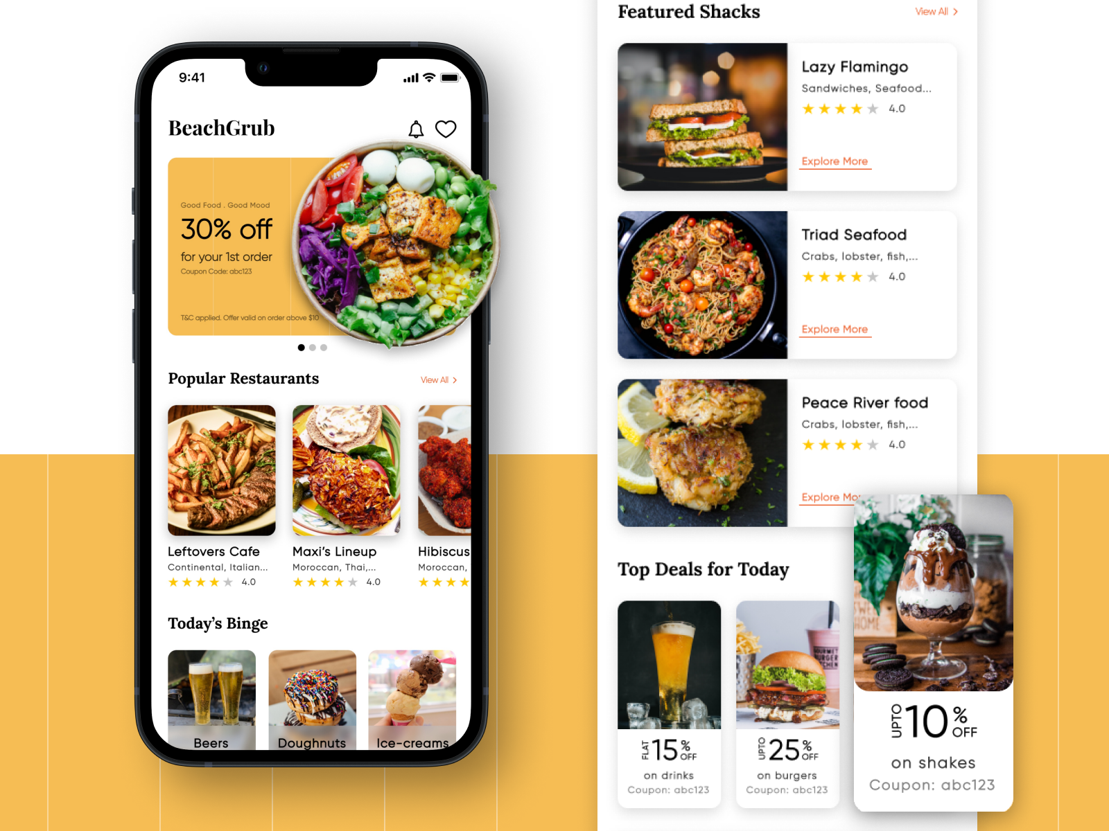 Food Delivery App🌭 by Megha Goyal on Dribbble