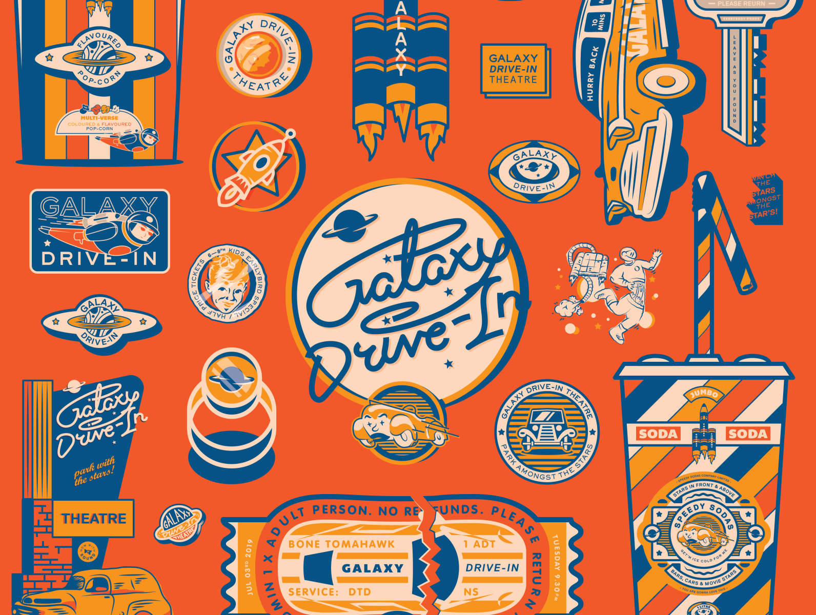 Galaxy Drive-In Theatre by Paul Theobald on Dribbble