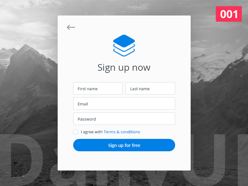 Dailyui #001 - Signup by IndiaNIC Infotech on Dribbble