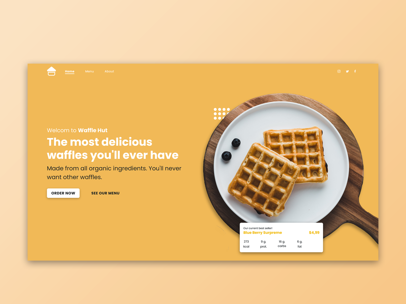 Daily UI #3 Landing Page by Danny Bendix Christensen on Dribbble