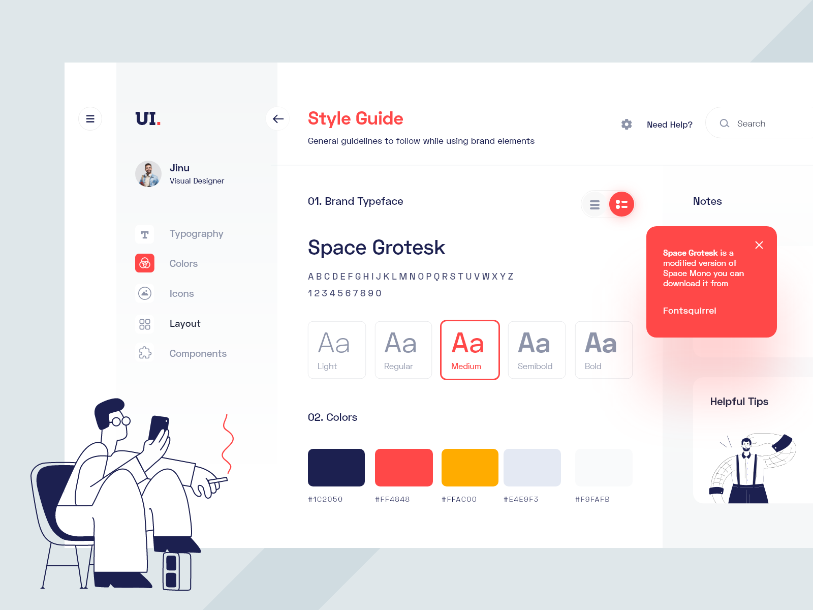 Exploring style guide by Jinu on Dribbble Exploring style guide by Jinu on Dribbble