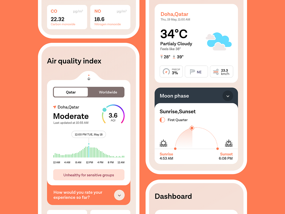 Weather app by Jinu on Dribbble