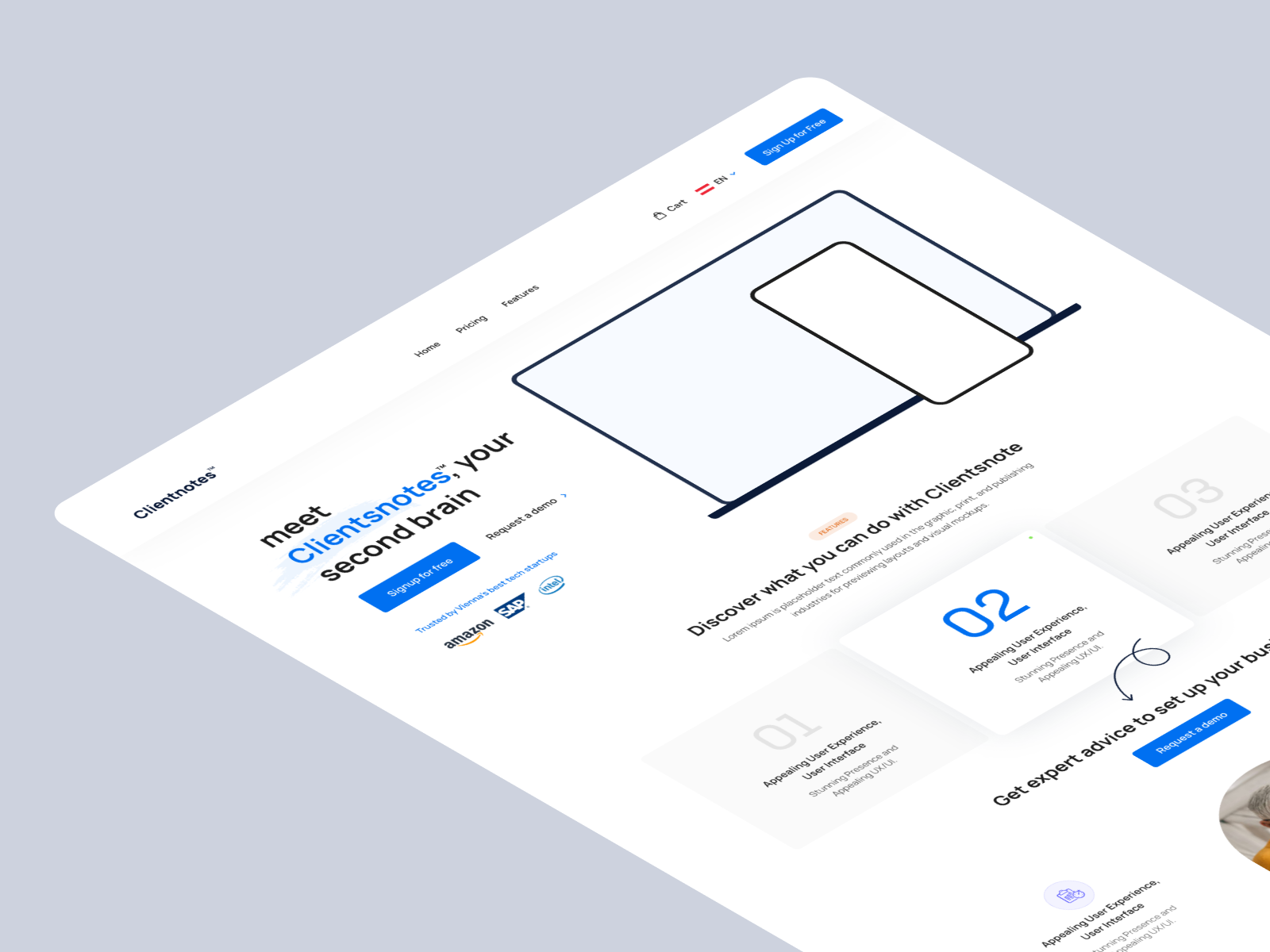 Landing page by Jinu on Dribbble