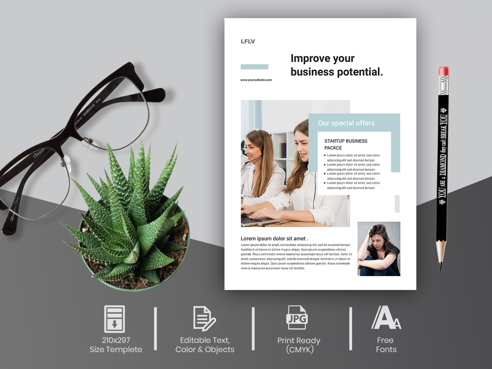 LFLV Lead Company Marketing Flyer by Rahul RoY on Dribbble