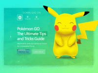 Landing Page for Pokemon Go App by Max Ive | Dribbble | Dribbble