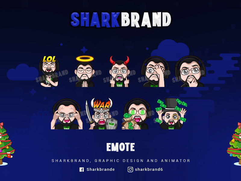Man emote by sharkbrand on Dribbble