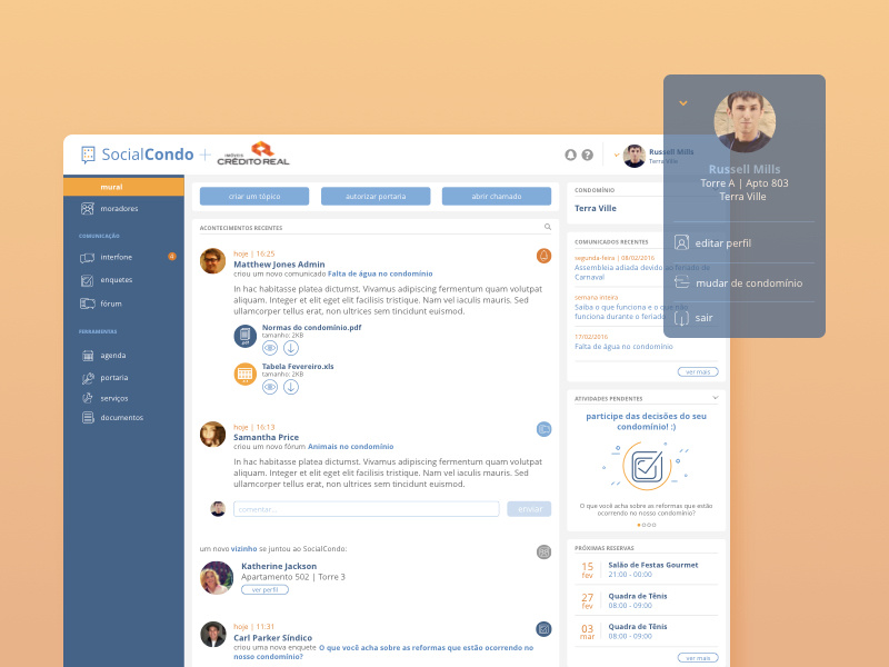 Dribbble - feed_screen.jpg by henrique j. tramontina