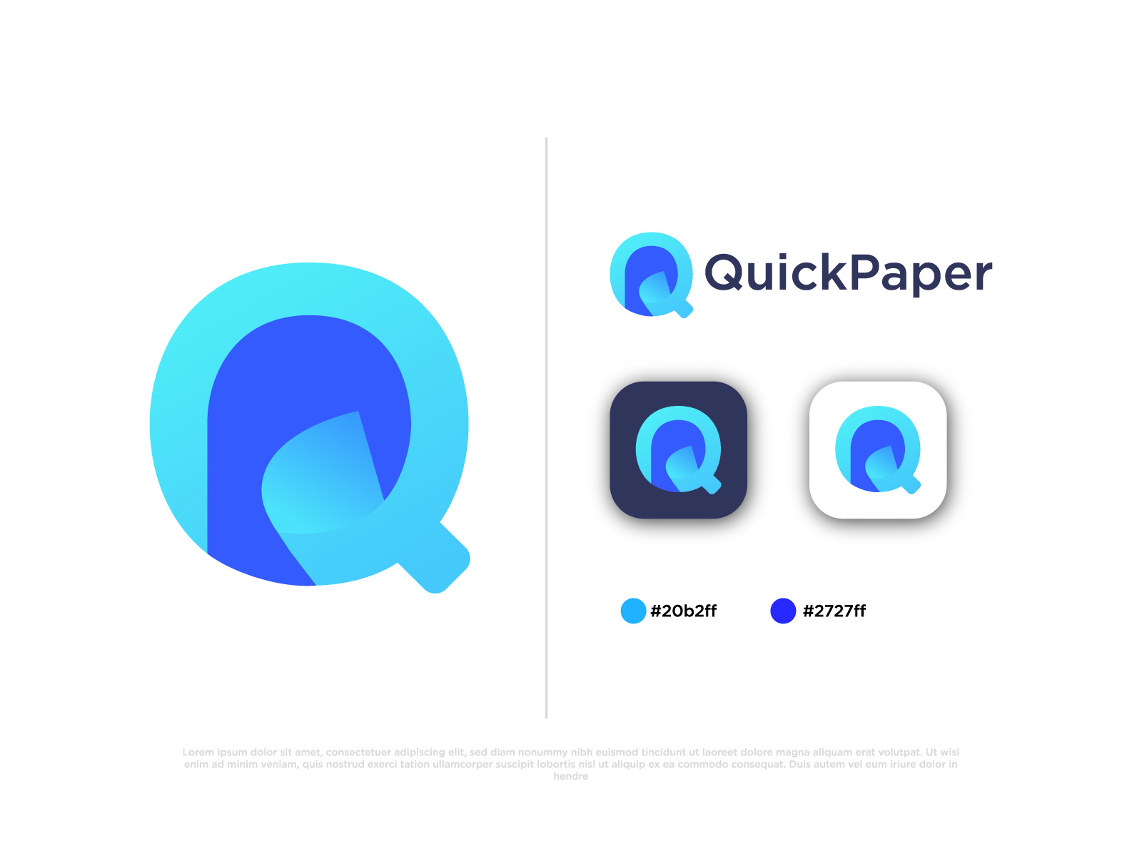 (Q+P) Logo concept for QuickPaper by Majarul Islam on Dribbble
