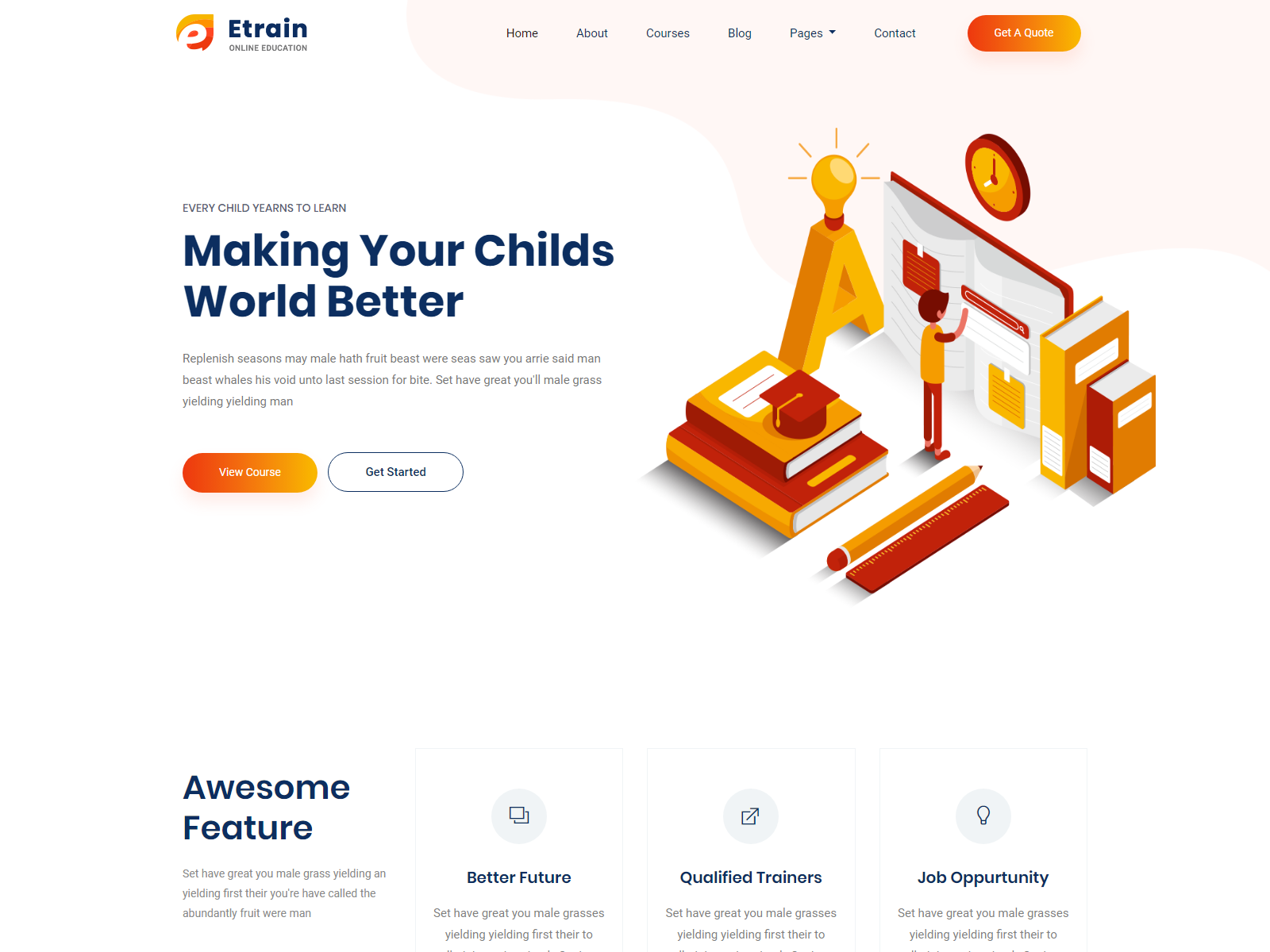 Educational Website by Alex Waye on Dribbble